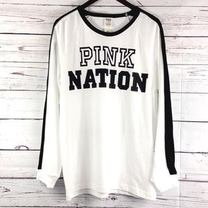 PINK Victoria's Secret | Tops | Victorias Secret Pink Nation Shirt ...